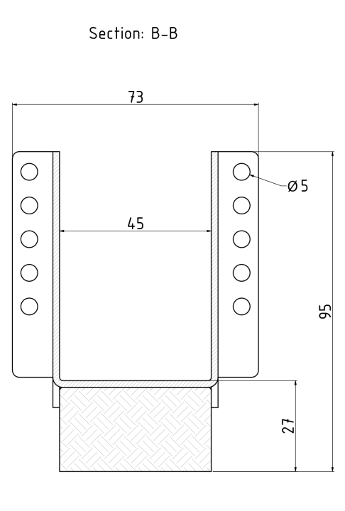 Impact and step-sound isolating floor bracket VT-FFB