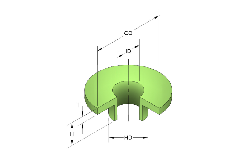 3D Isolation Washer - Vibratec