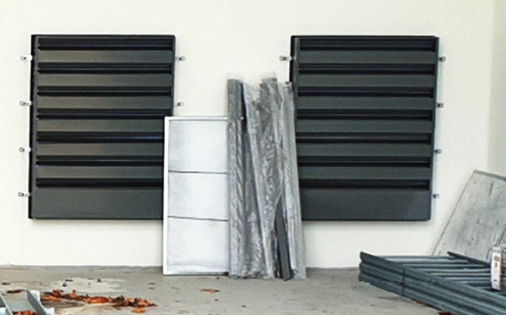 Acoustic louvers used for reduction of noise from various openings