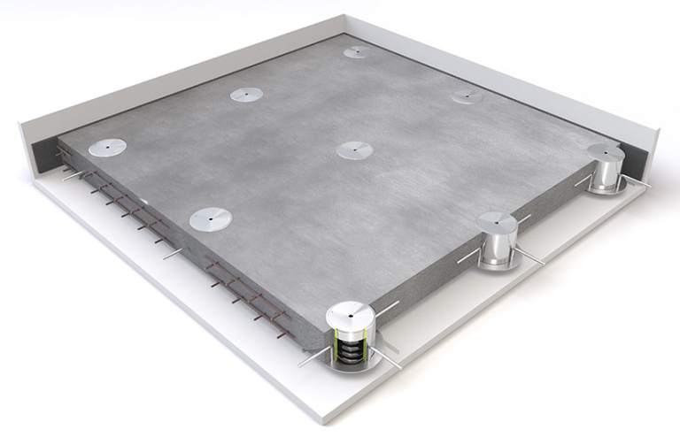 VT-JFS Floor System - Vibration Isolators for concrete floors - Vibratec