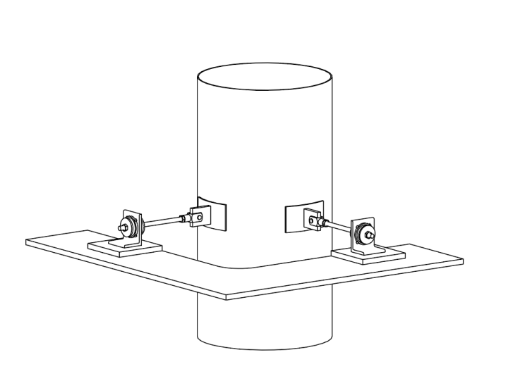 Metal Pendulum Mount VT281P - VT283P - Vibratec
