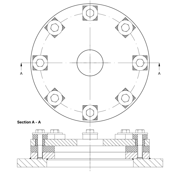 Deck and bulkhead penetrations - watertight and limit noise transfer