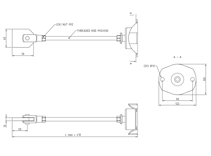 All-Metal Pendulum Mount VTCI-300F-P – VTCI-700F-P - Vibratec