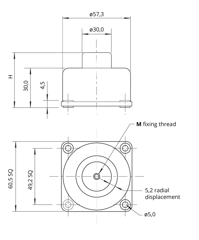 Spring Isolator VT7002 - Vibratec
