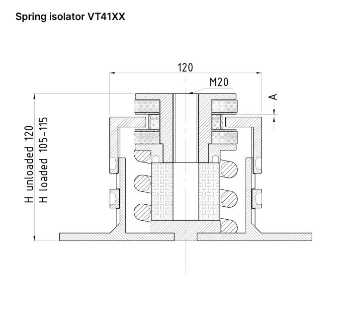 Spring Isolator VT41XX - Vibratec