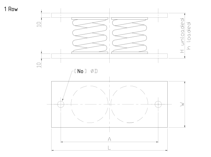 Spring Packages 1, 2 or 3 rows - Vibratec