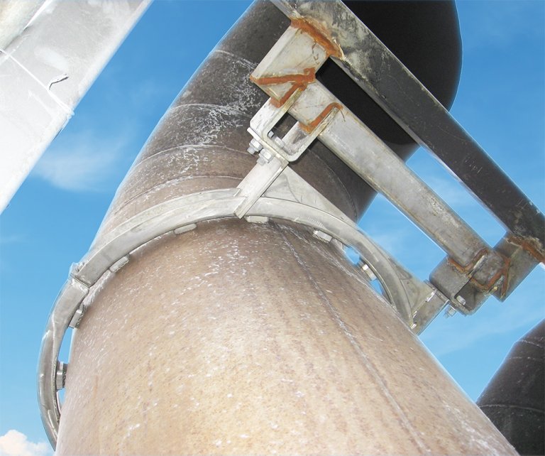 Exhaust Pipe Suspension for Marine and Offshore Applications - Vibratec