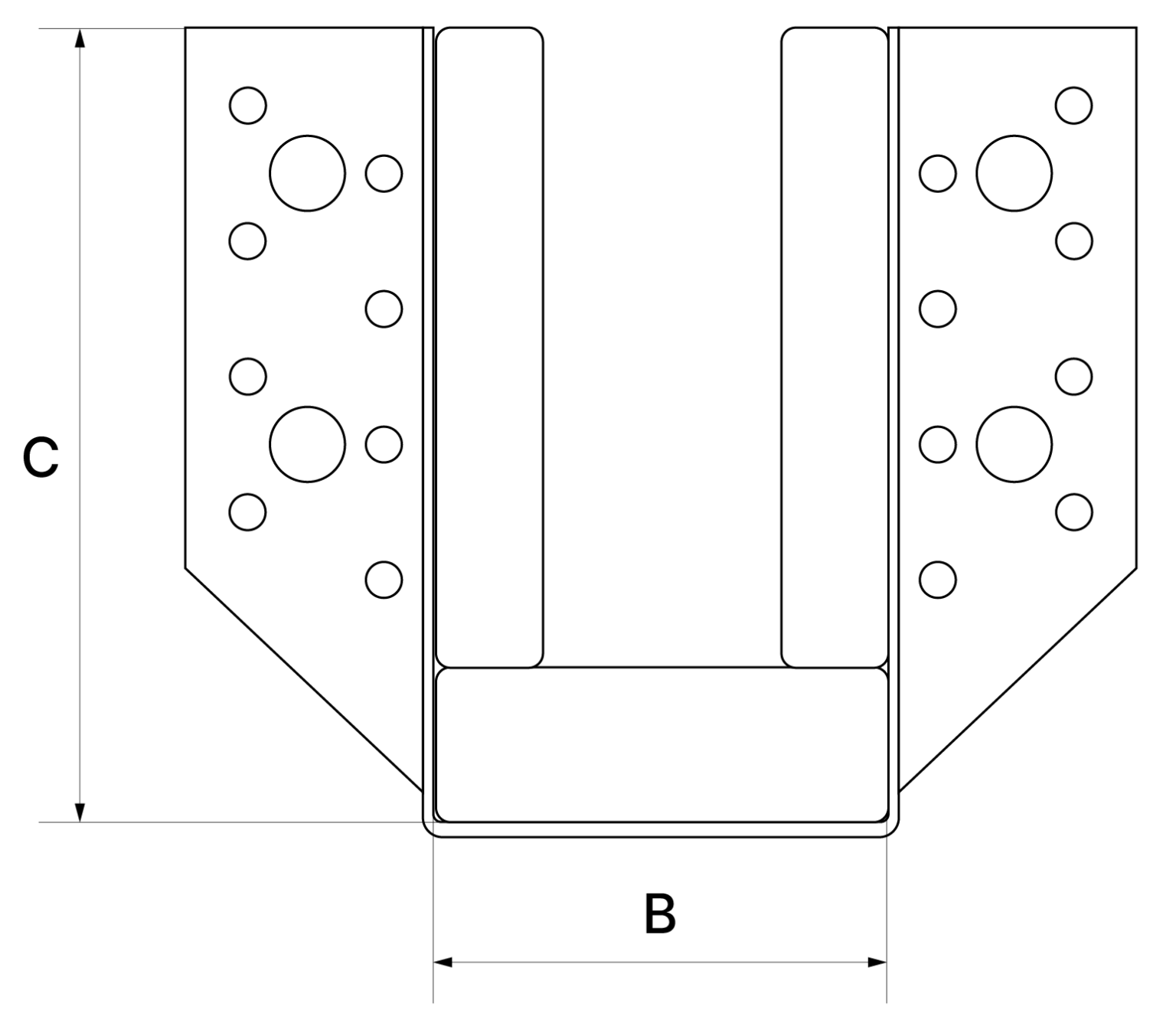Impact sound isolating joist hanger for wood beams - Vibratec